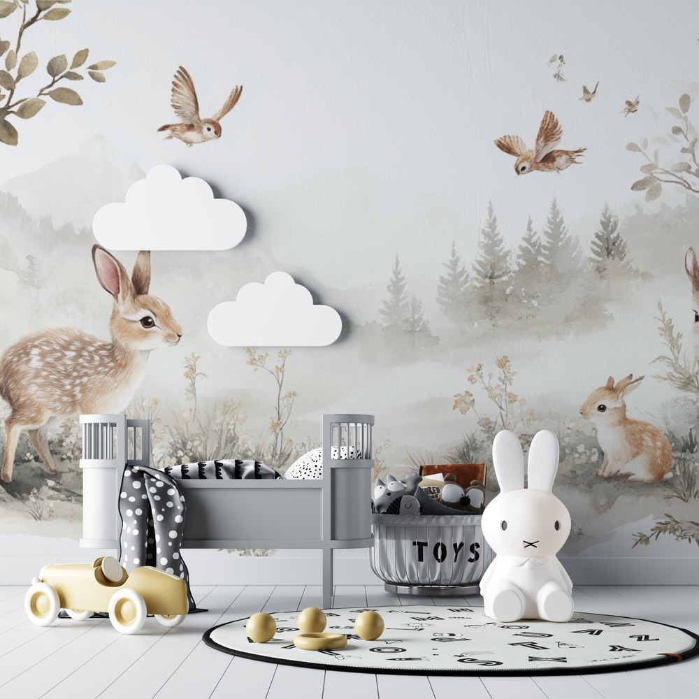 Enchanted Baby Forest Wallpaper | Murals Wallpaper