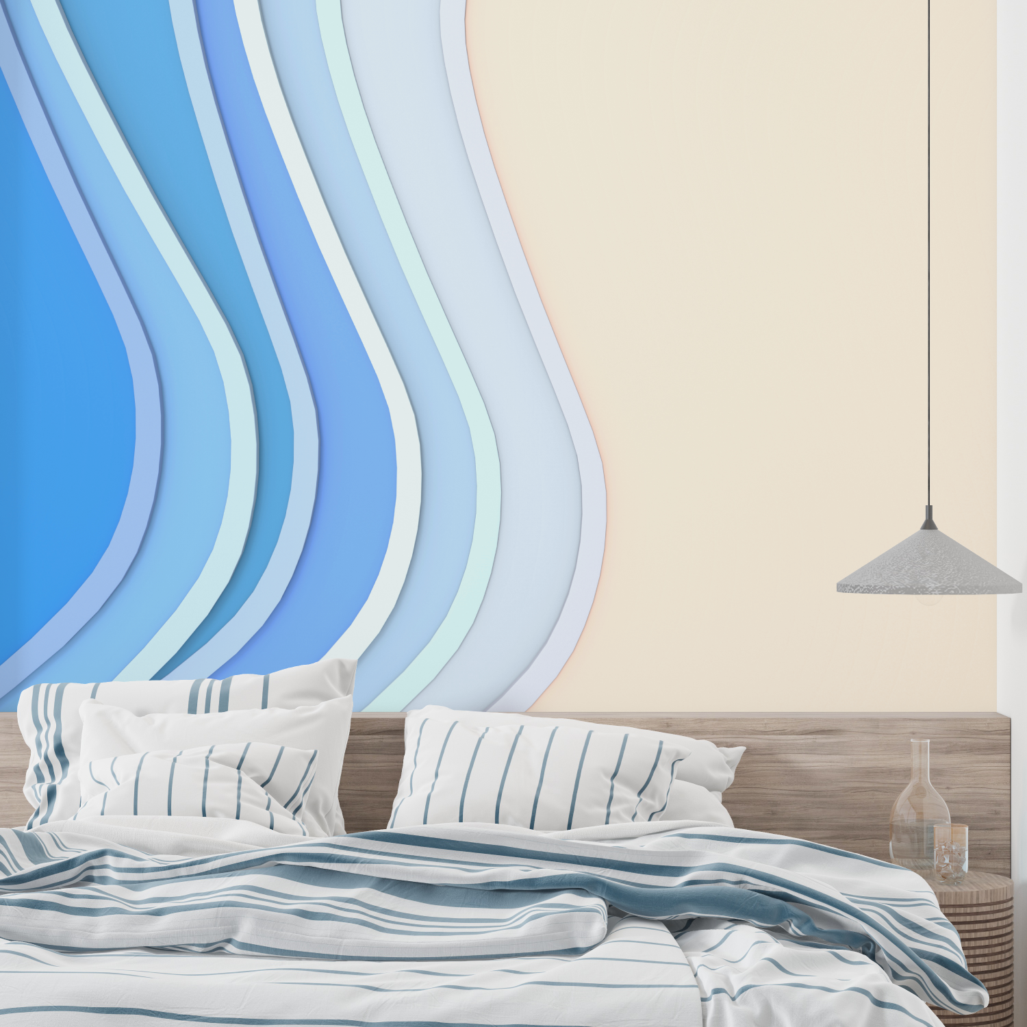 Blue Wave Wallpaper | Murals Wallpaper