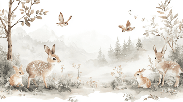 Enchanted Baby Forest Wallpaper | Murals Wallpaper